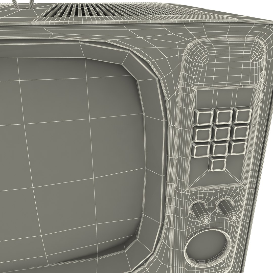 Retro Tv 3d Model