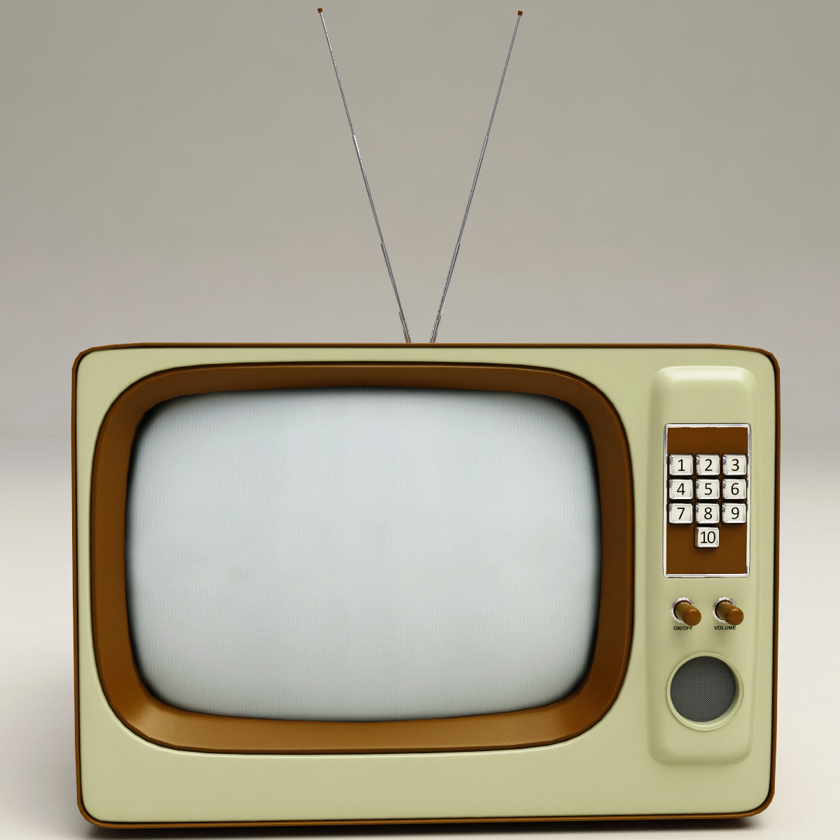 retro tv 3d model