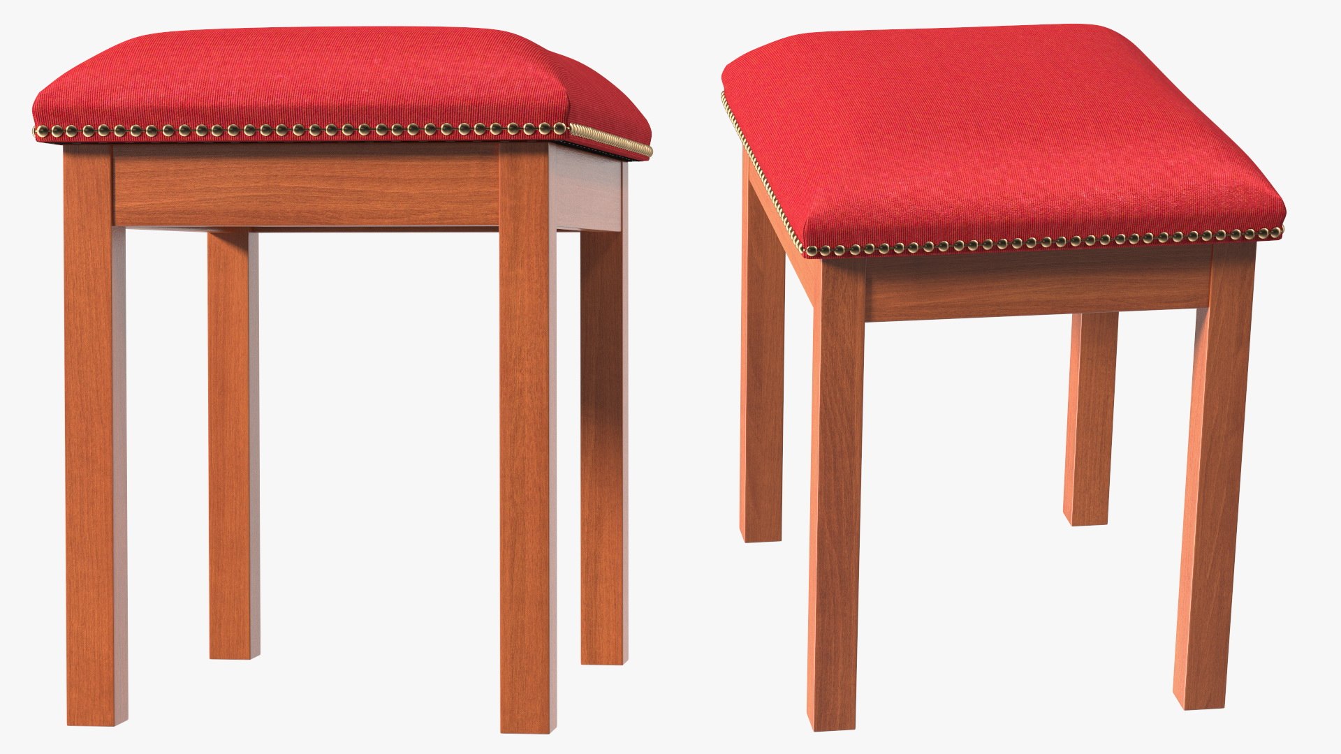 Church Wooden Stool 3D - TurboSquid 1870880