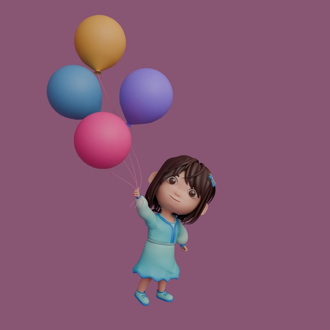 Ginny - Girl Rigged Character-3 3D Model - TurboSquid 2218360