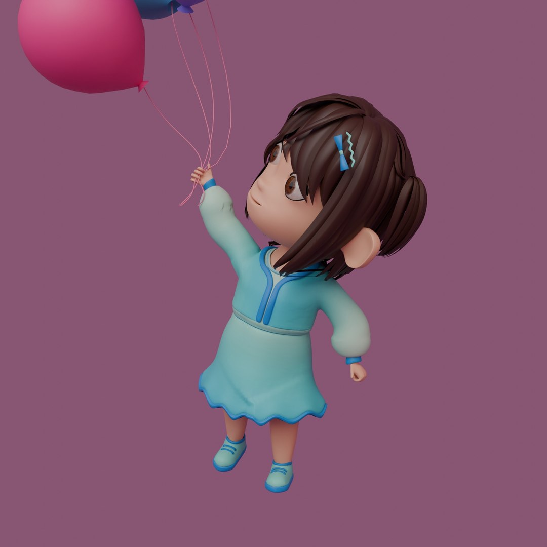 Ginny - Girl Rigged Character-3 3D Model - TurboSquid 2218360