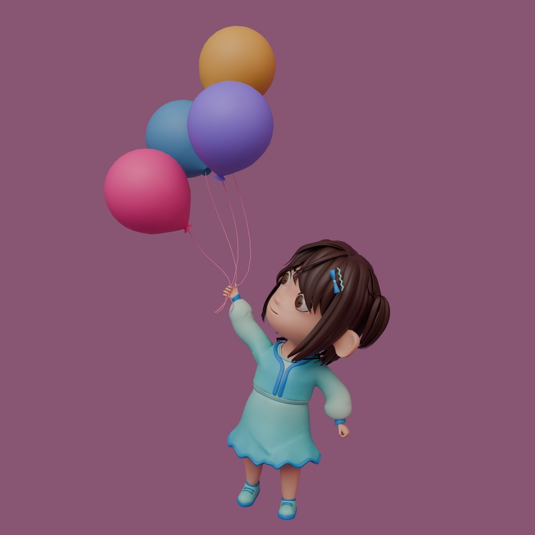 Ginny - Girl Rigged Character-3 3D Model - TurboSquid 2218360