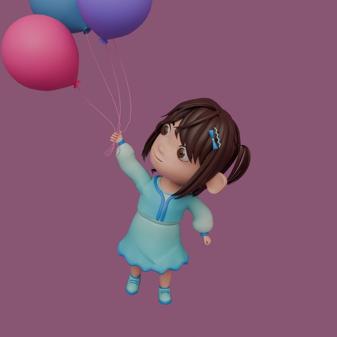 Ginny - Girl Rigged Character-3 3D Model - TurboSquid 2218360
