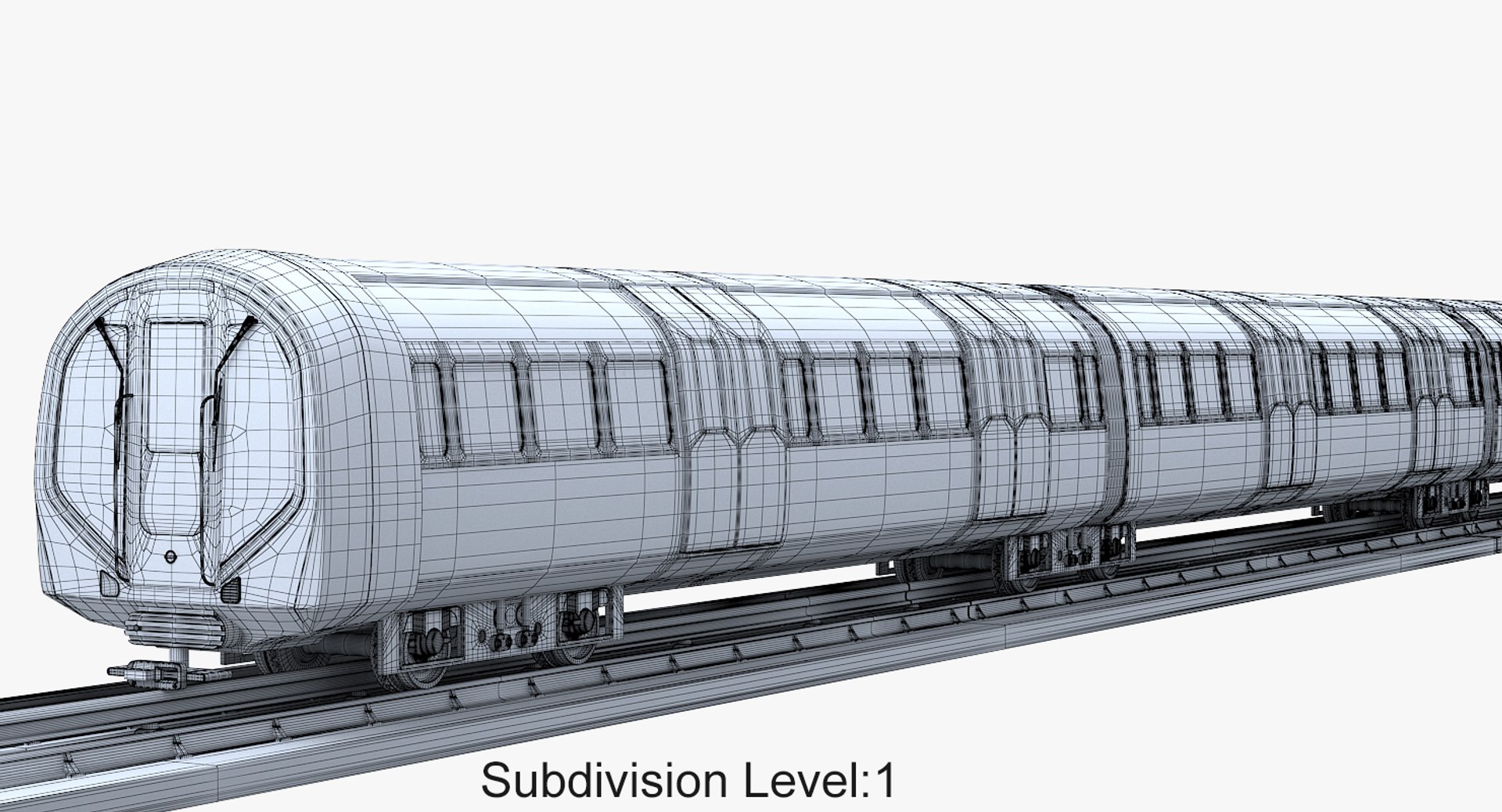 Modern underground train subway 3D model - TurboSquid 1248275