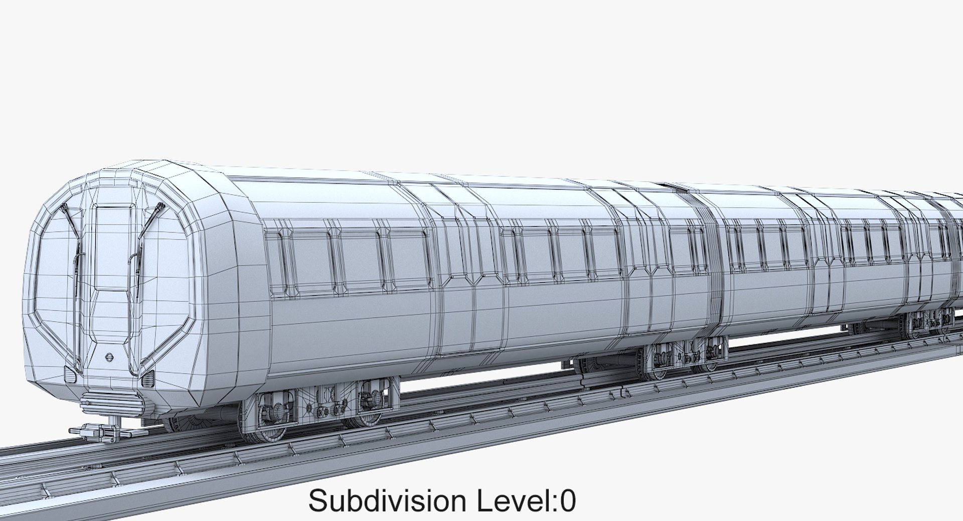 Modern underground train subway 3D model - TurboSquid 1248275