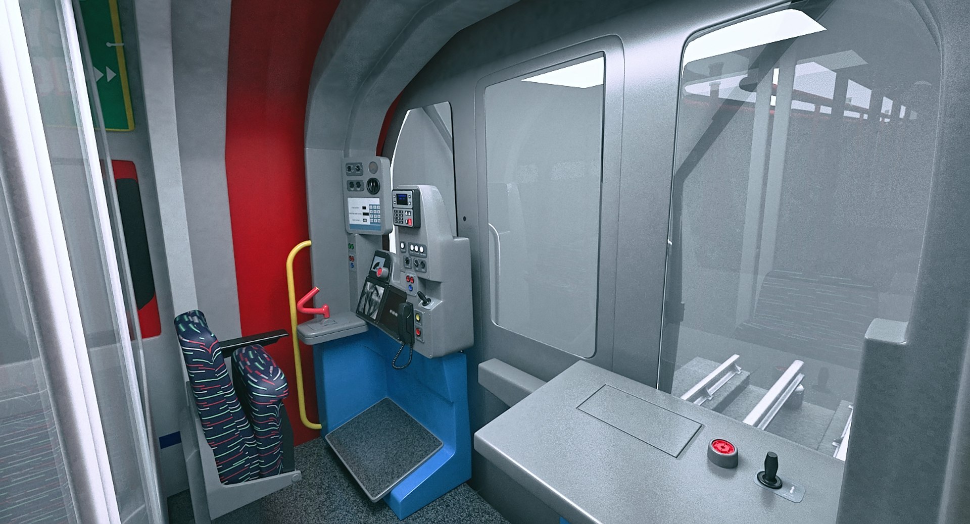 Modern underground train subway 3D model - TurboSquid 1248275