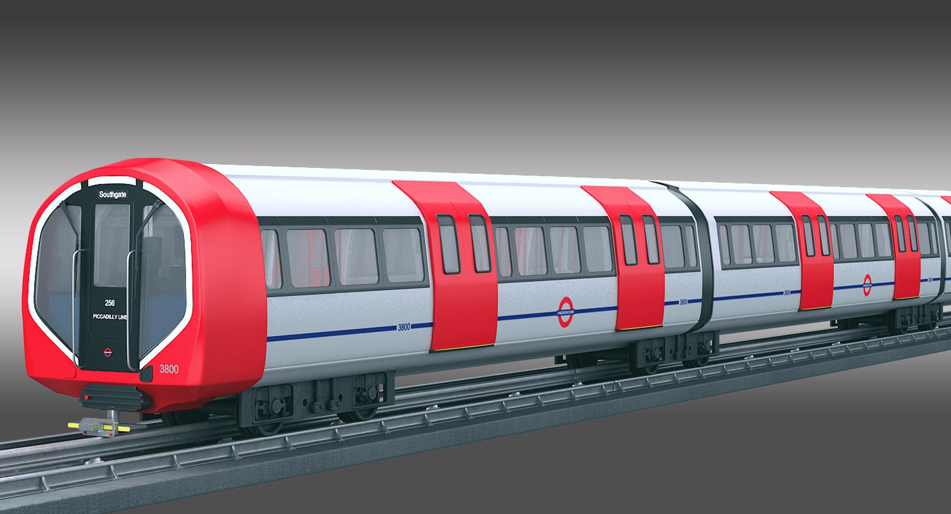 Modern underground train subway 3D model - TurboSquid 1248275
