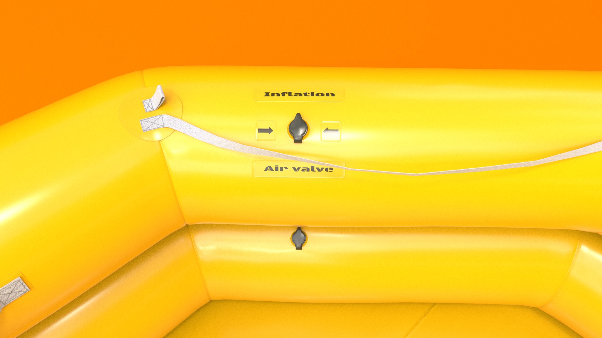 3D Emergency Raft - TurboSquid 2189559