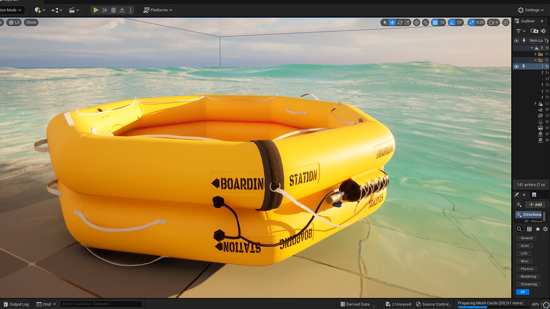 3D Emergency Raft - TurboSquid 2189559
