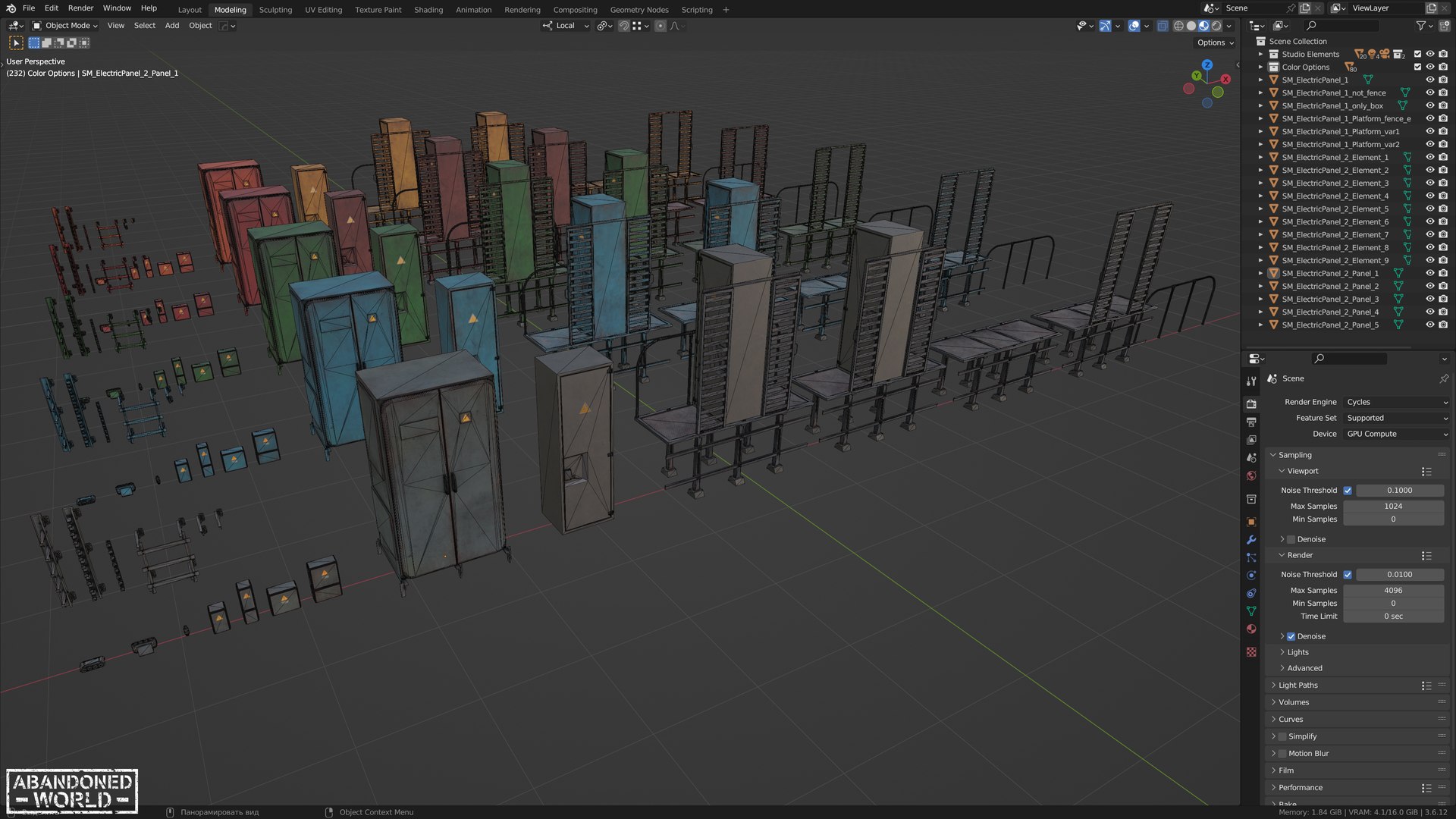 3D Old Electrical Boxes Set - TurboSquid 2243884
