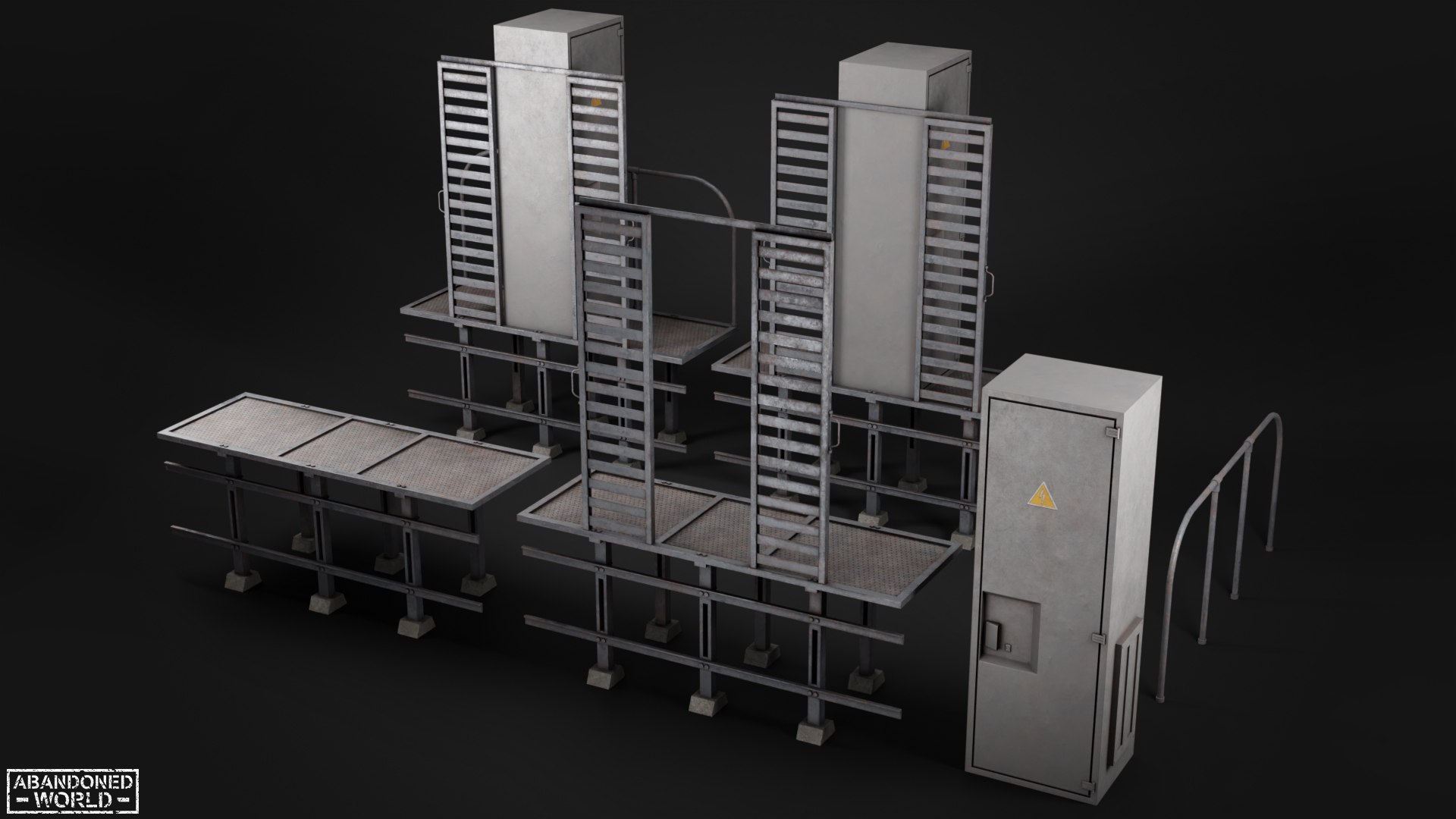 3D Old Electrical Boxes Set - TurboSquid 2243884