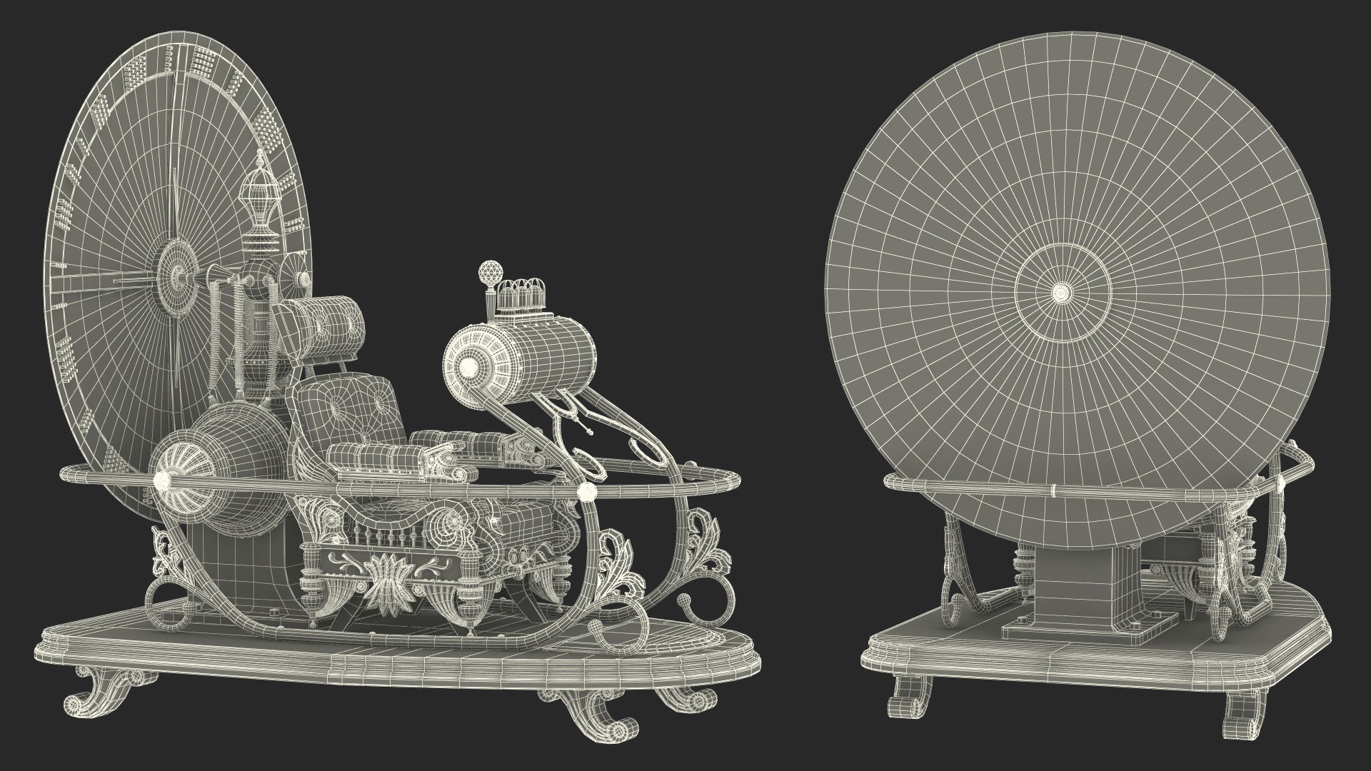3D Retro Time Machine By Herbert Wells Rigged - TurboSquid 2112390