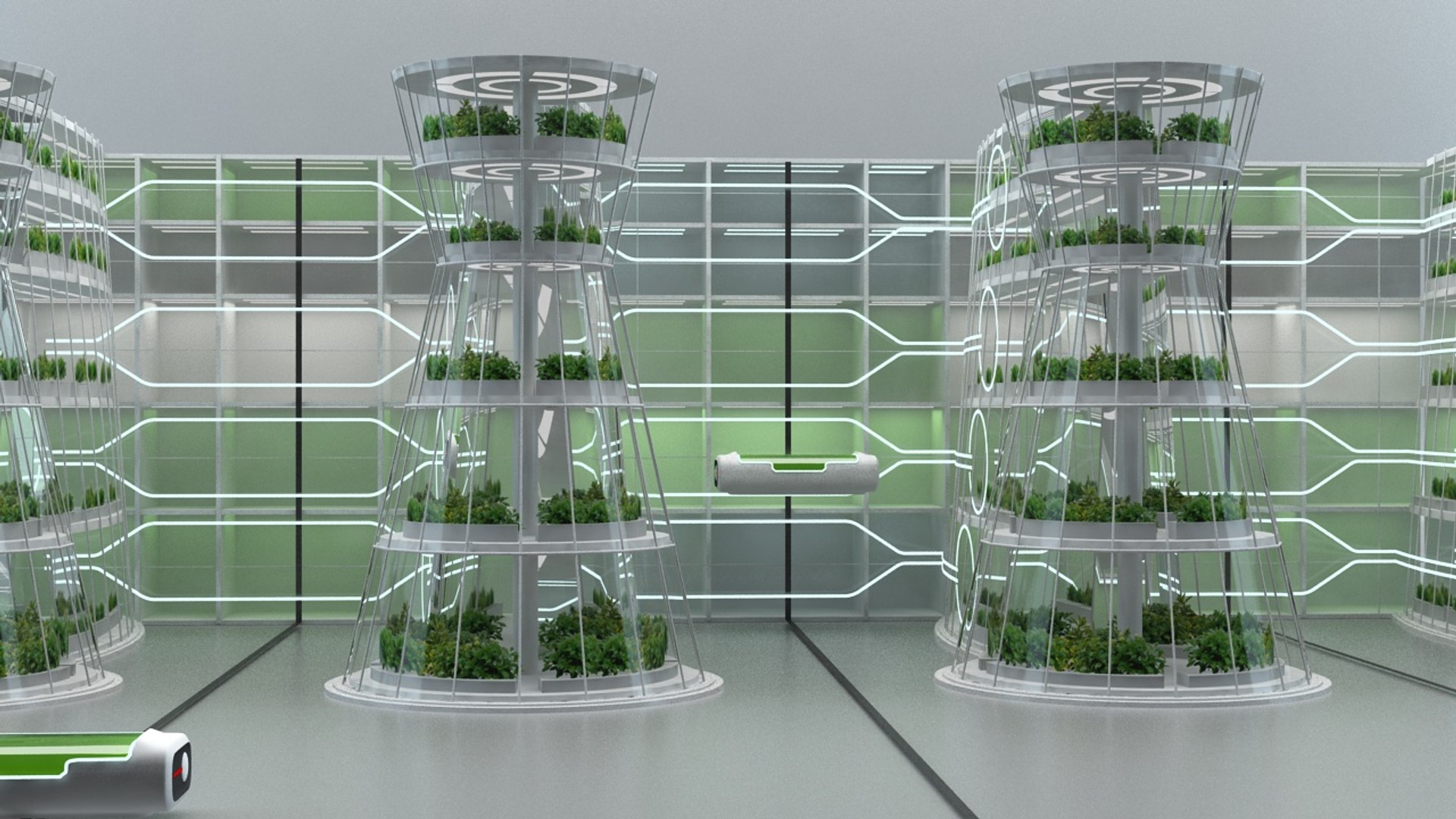 3D Hydroponics Vertical Farm - TurboSquid 1361916