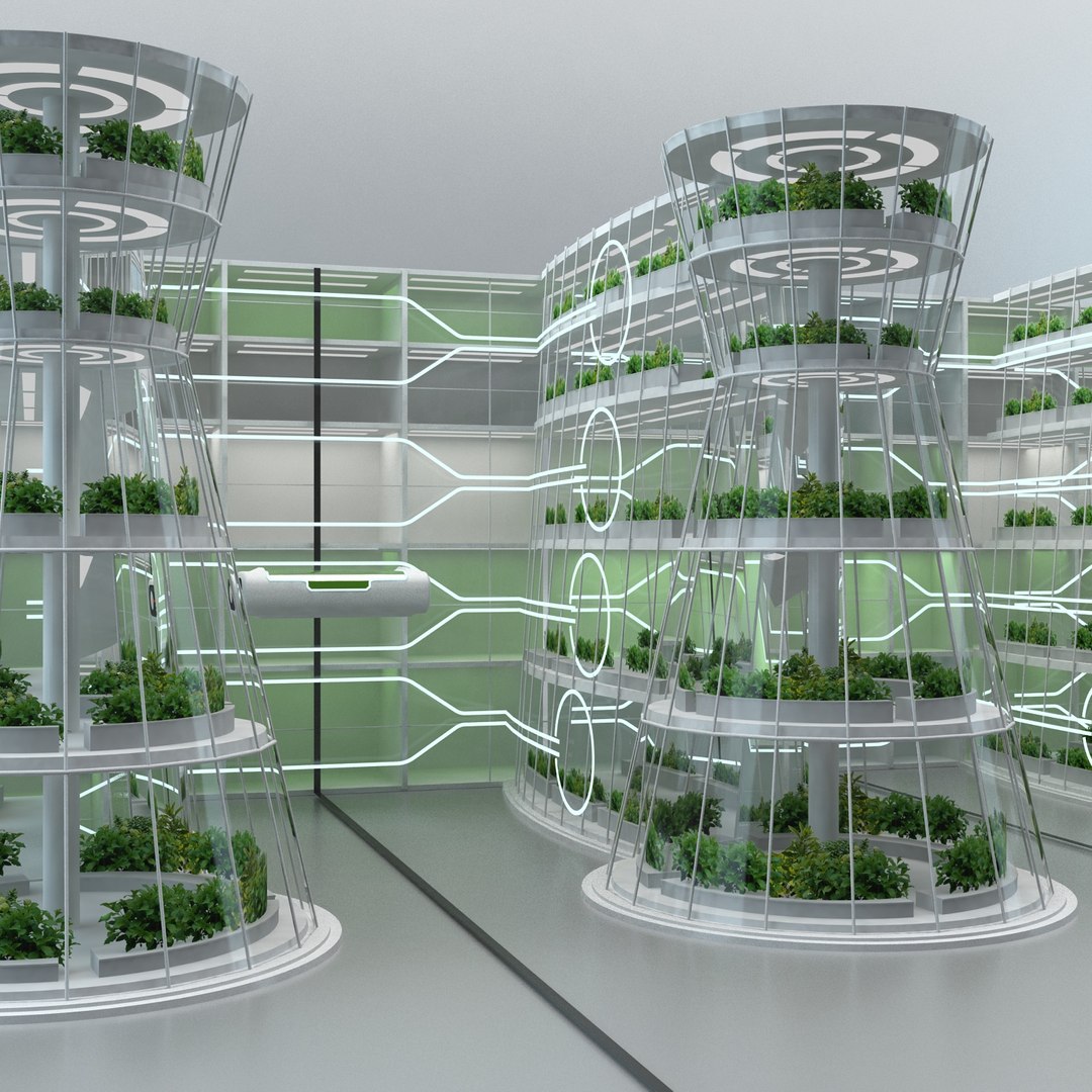 3D Hydroponics Vertical Farm - TurboSquid 1361916