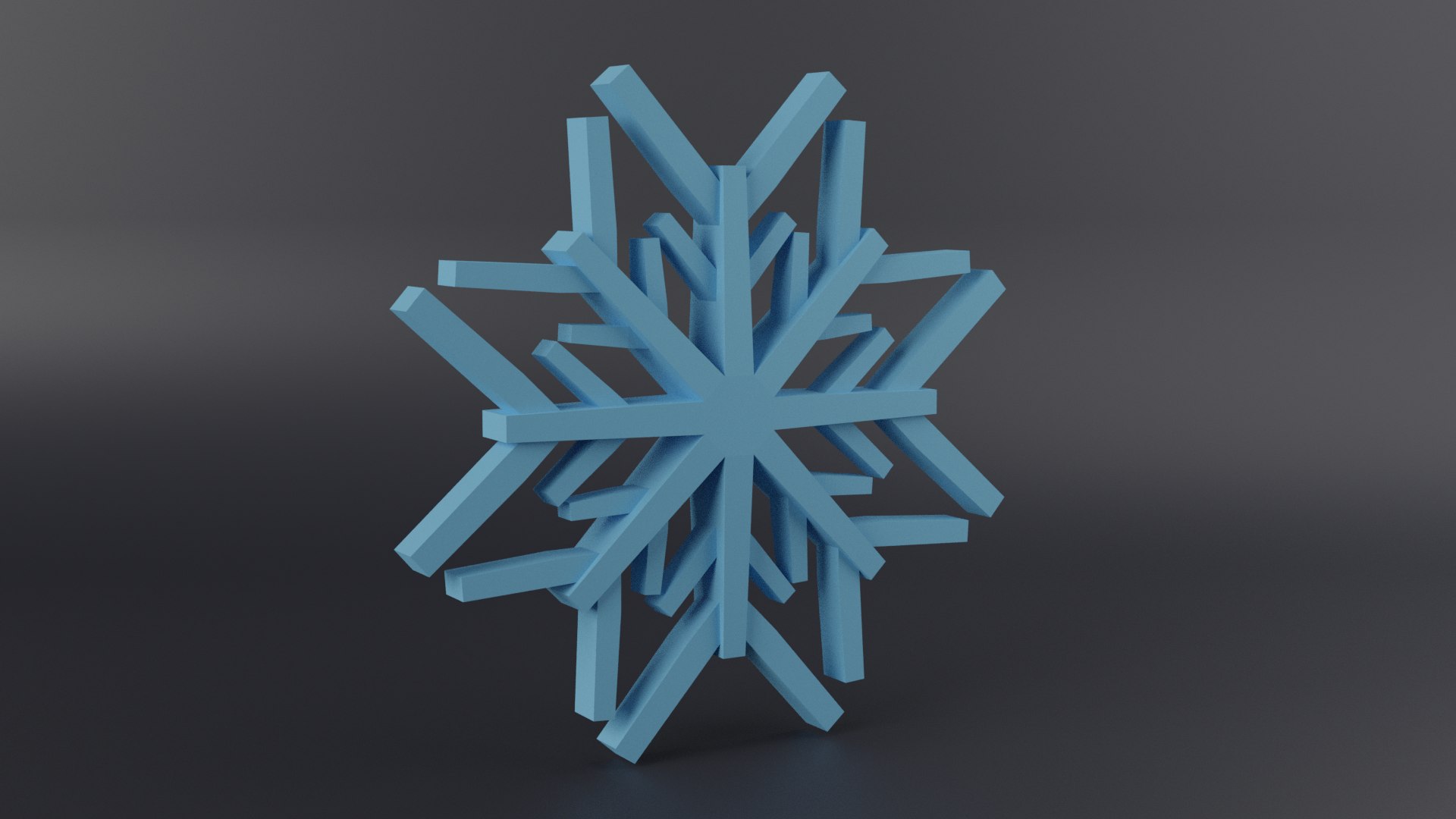 3D Snowflake Low Poly Model - TurboSquid 1991564