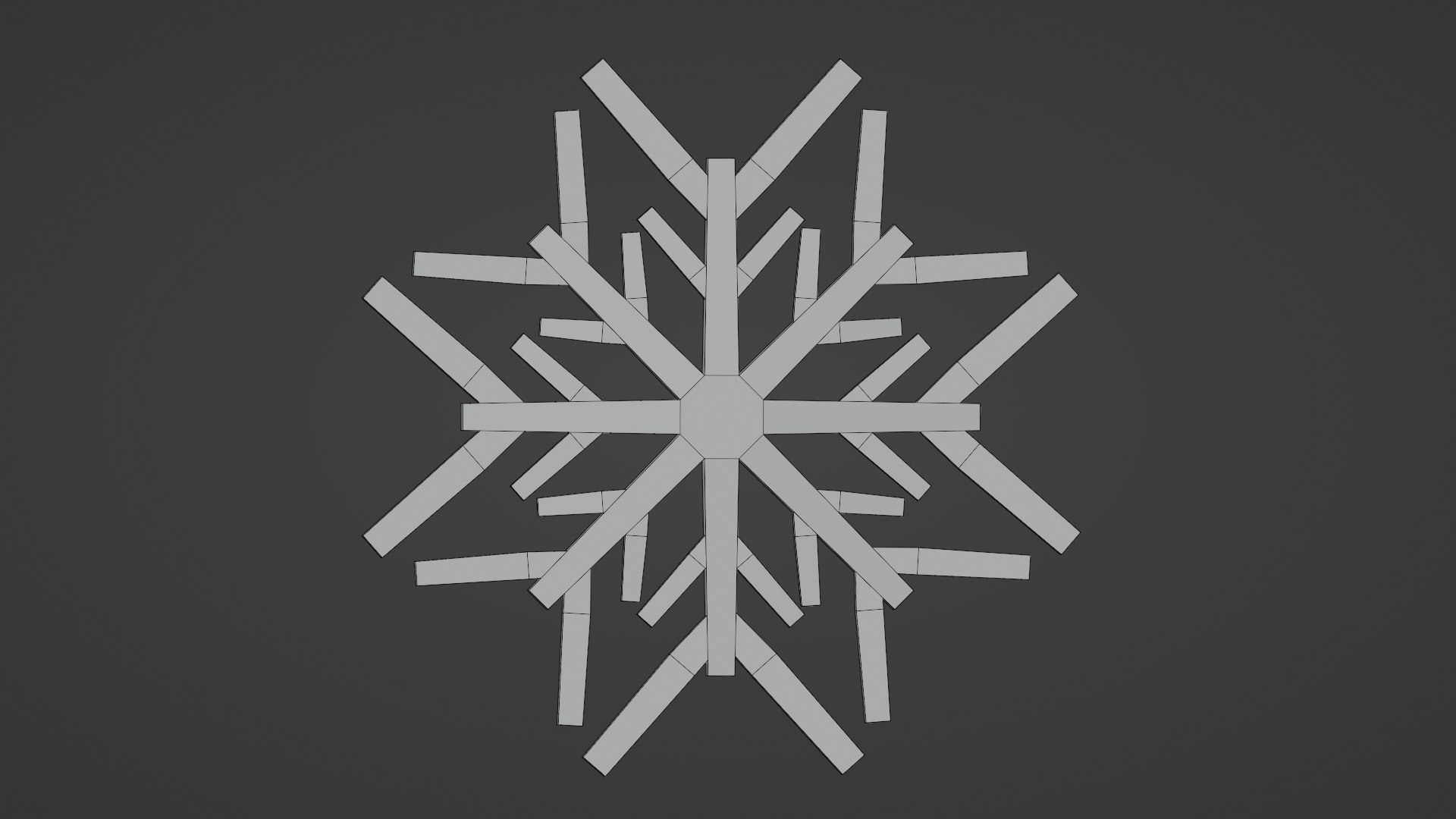 3D Snowflake Low Poly Model - TurboSquid 1991564