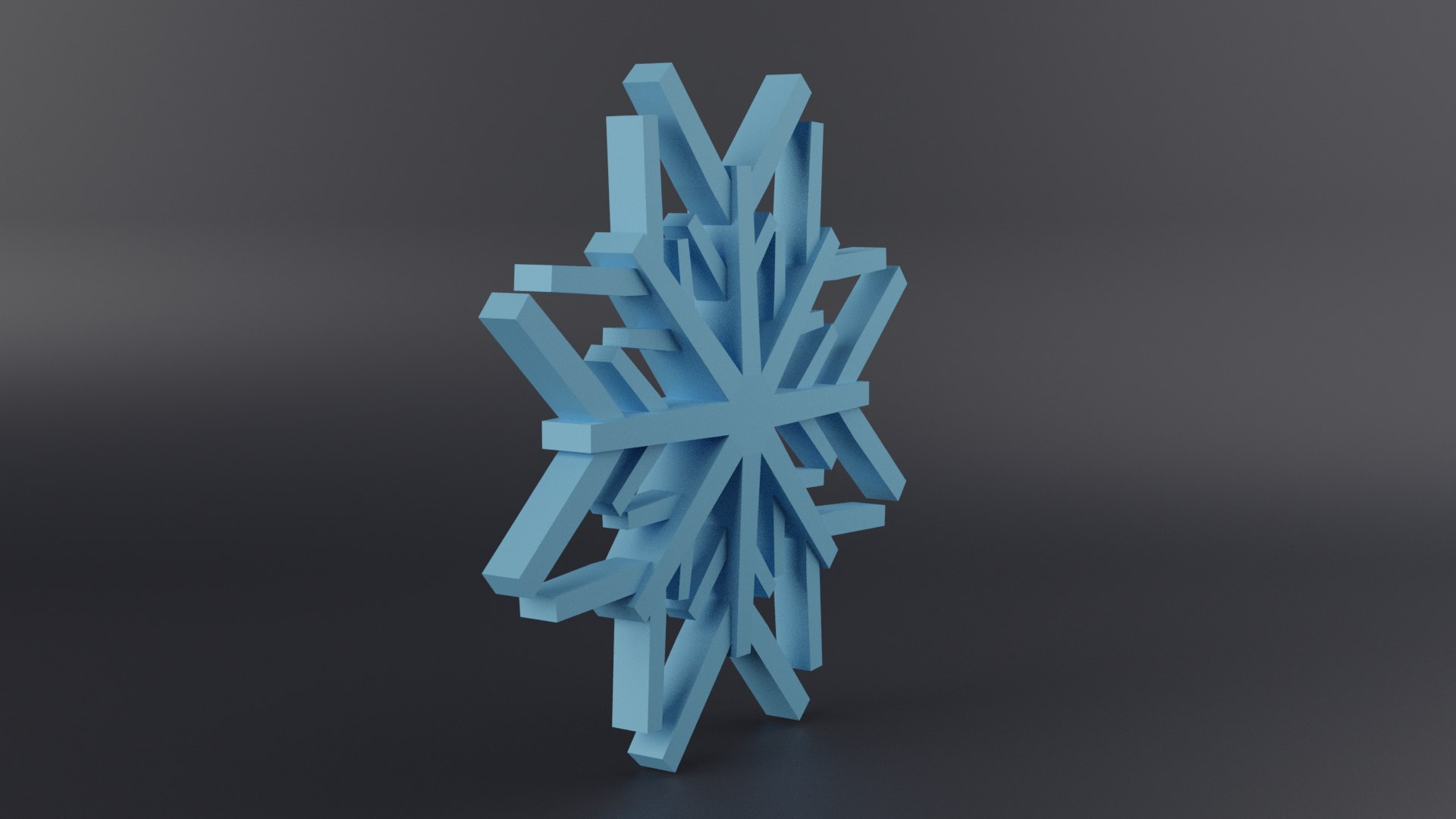 3D Snowflake Low Poly Model - TurboSquid 1991564