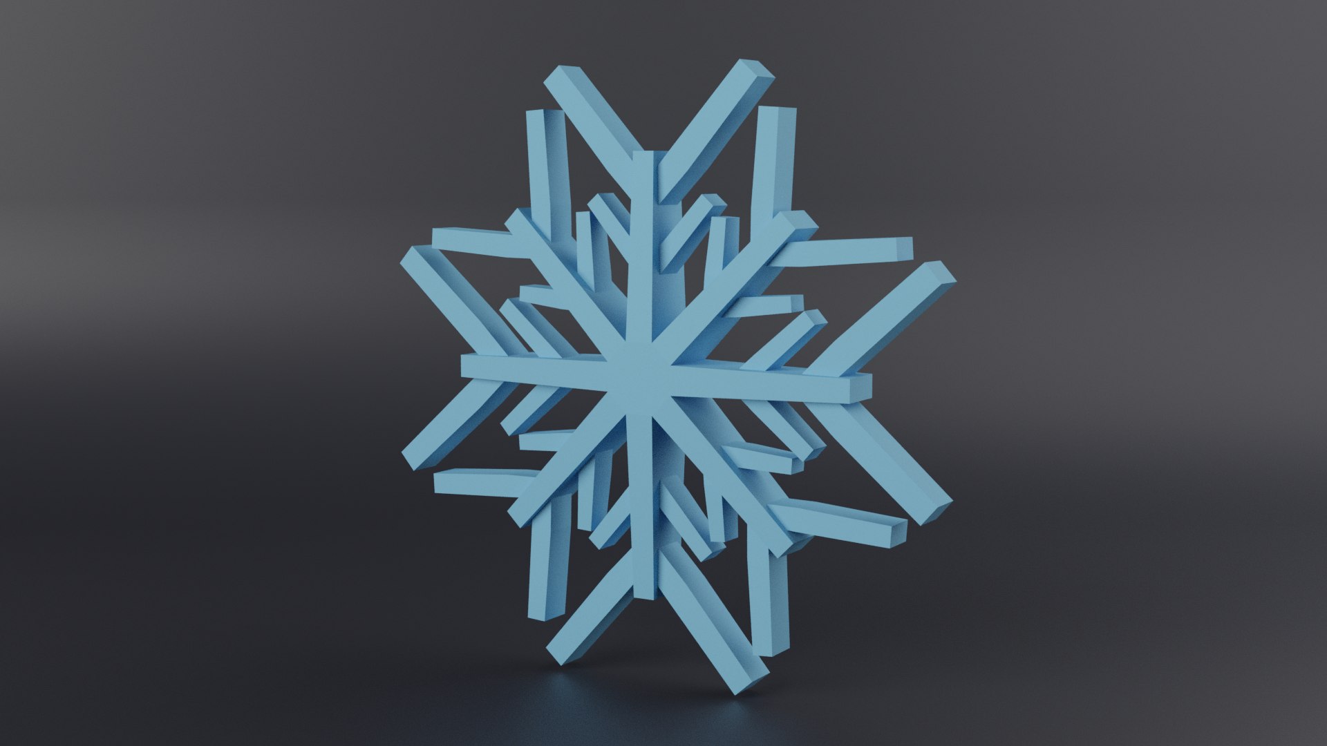 3D Snowflake Low Poly Model - TurboSquid 1991564