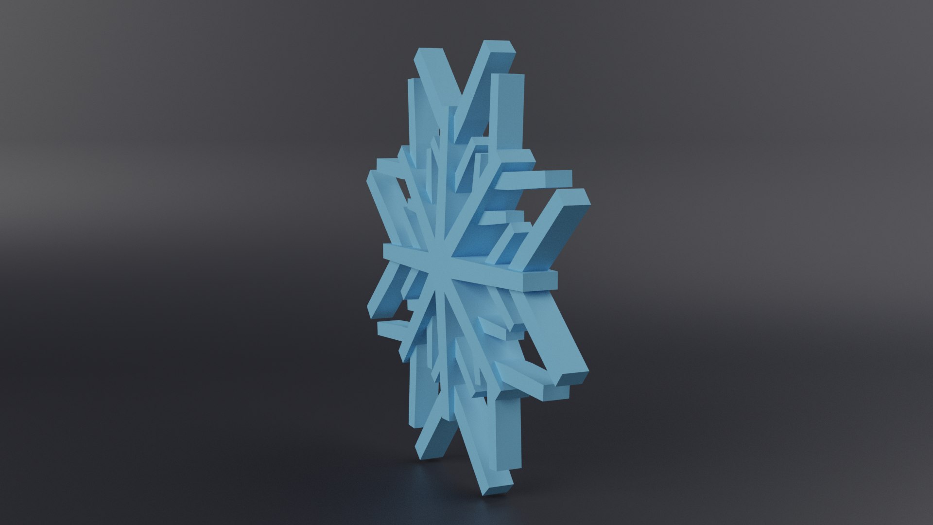 3D Snowflake Low Poly Model - TurboSquid 1991564