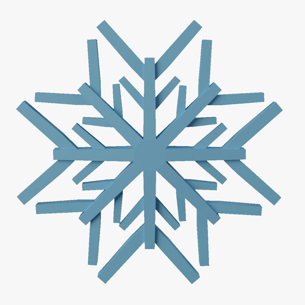 3D Snowflake Low poly model - TurboSquid 1991564