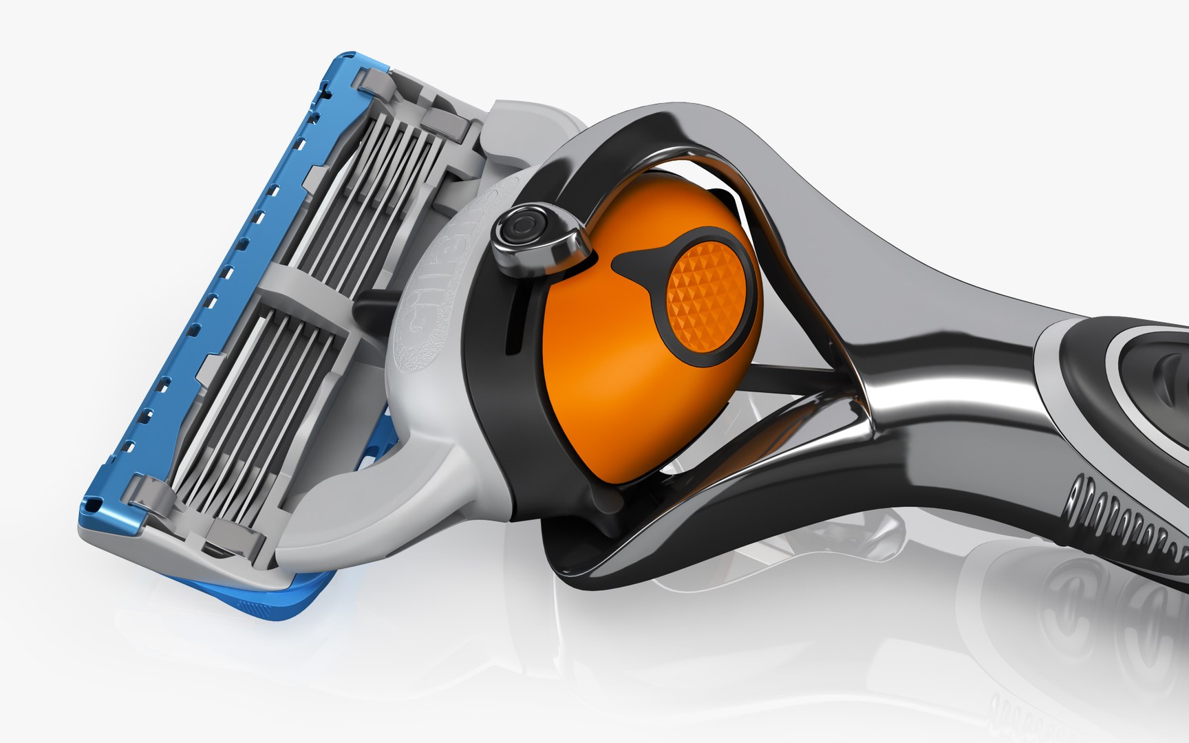 Gillette Fusion Proglide Power 5 3D model - TurboSquid 1945445