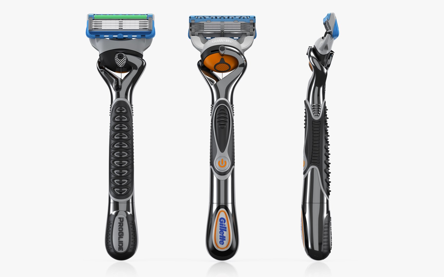 Gillette Fusion Proglide Power 5 3D model - TurboSquid 1945445