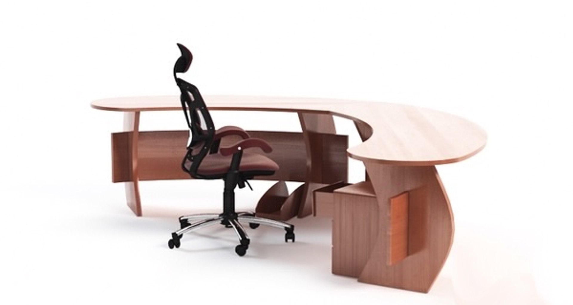 Curved Office Desk Chair Max