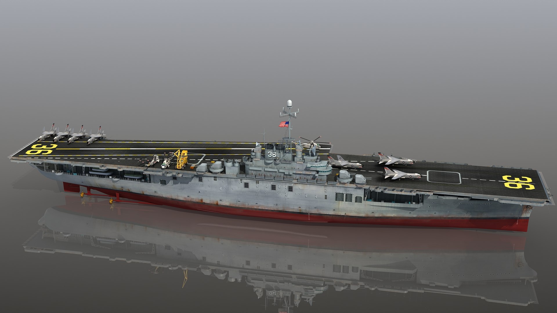 3D uss antietam cvs-36 cvs - TurboSquid 1536145