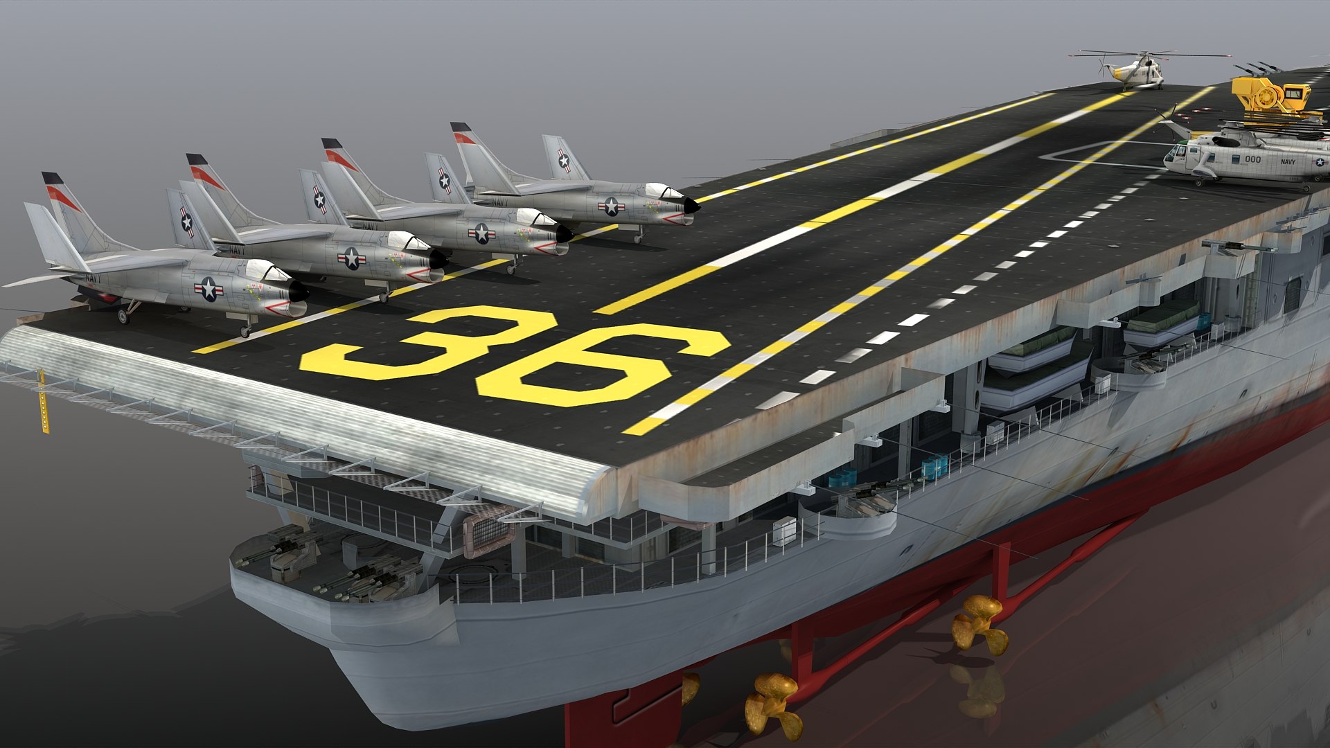 3D uss antietam cvs-36 cvs - TurboSquid 1536145