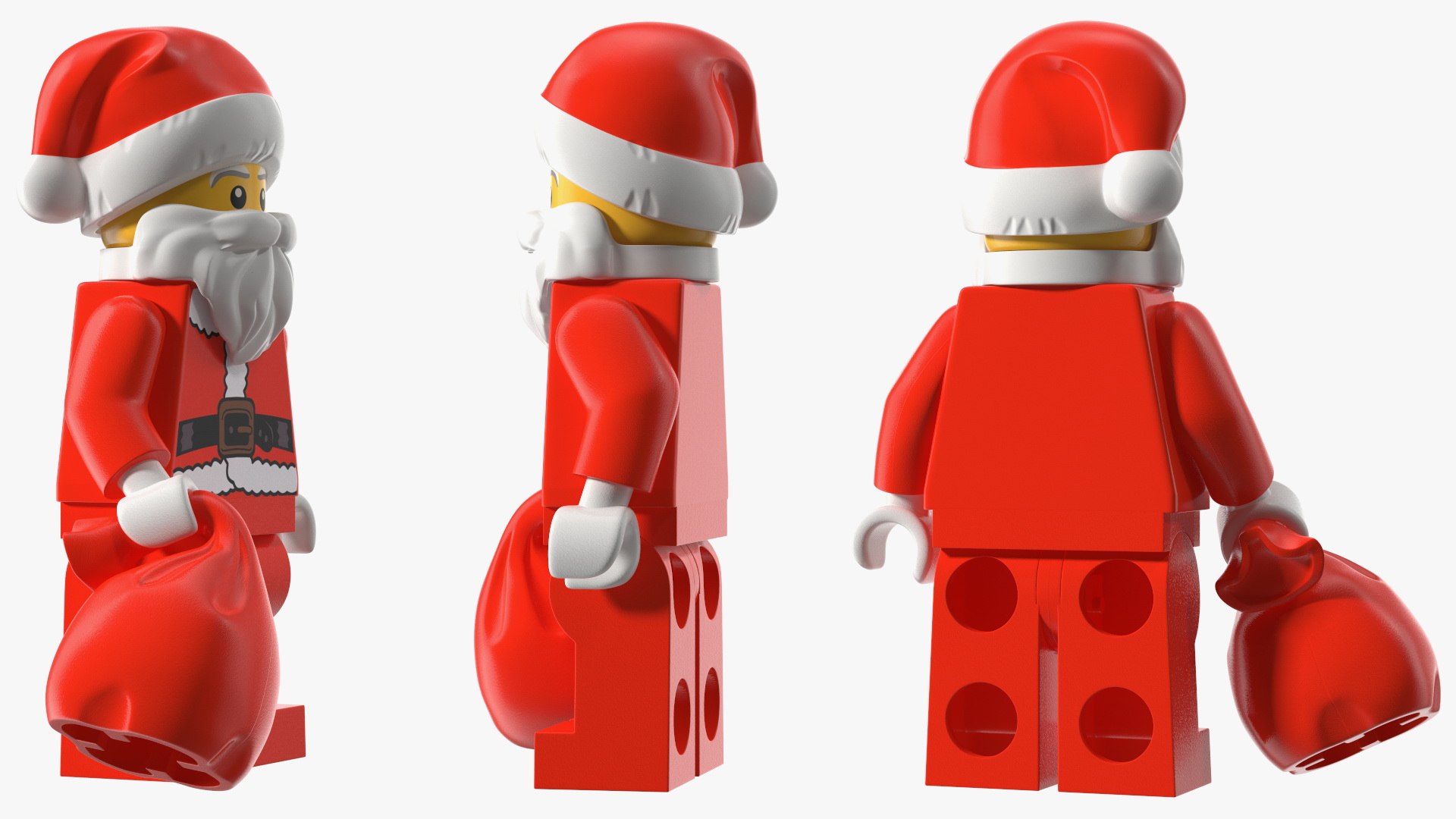 Lego Santa With Santa Sleigh And Reindeers Collection 3D - TurboSquid ...