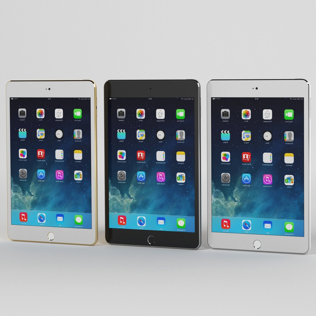 3d Model Tablet Apple Ipad Mini