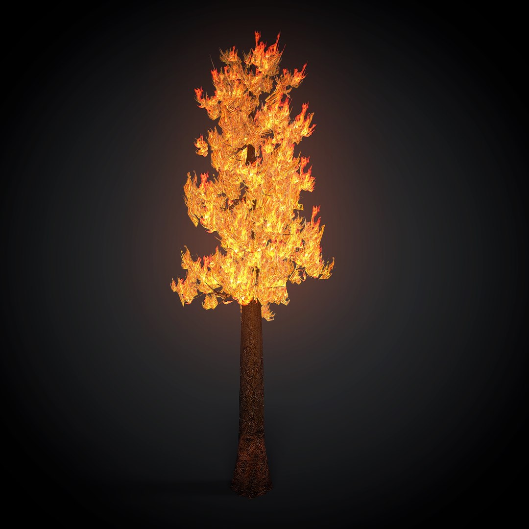 3D Burning Tree Forest Model - TurboSquid 1217905