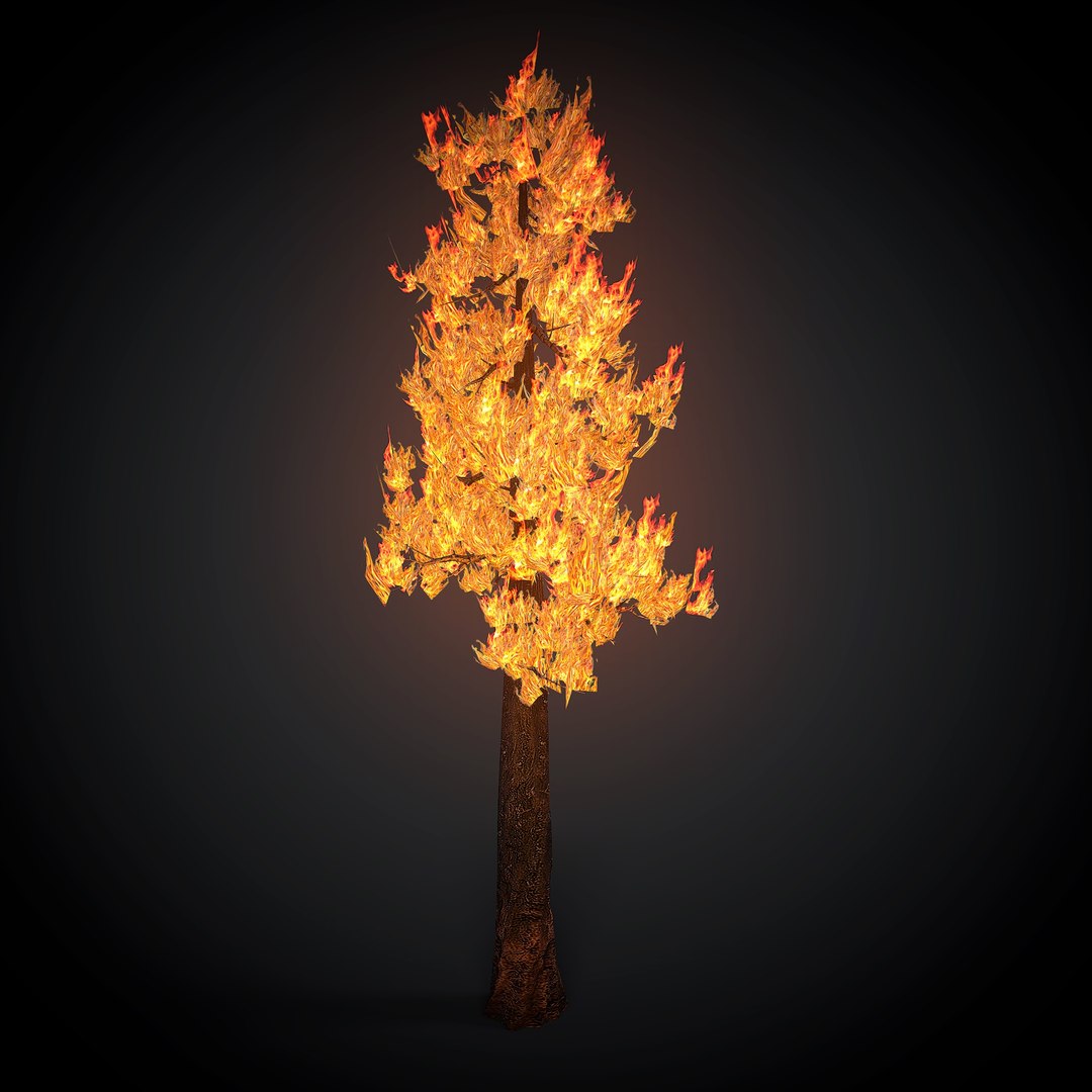 3D Burning Tree Forest Model - TurboSquid 1217905