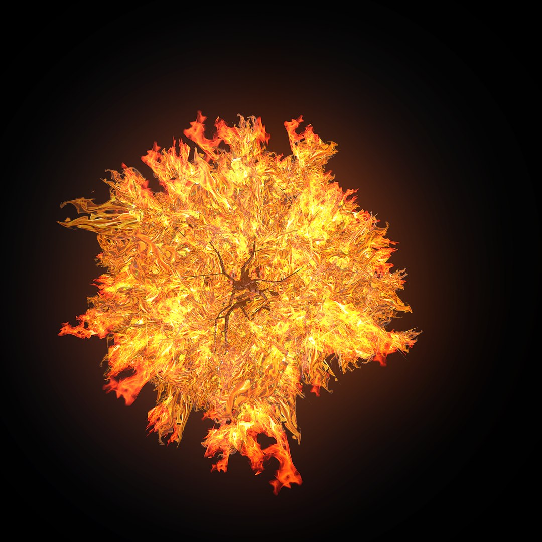 3D Burning Tree Forest Model - TurboSquid 1217905