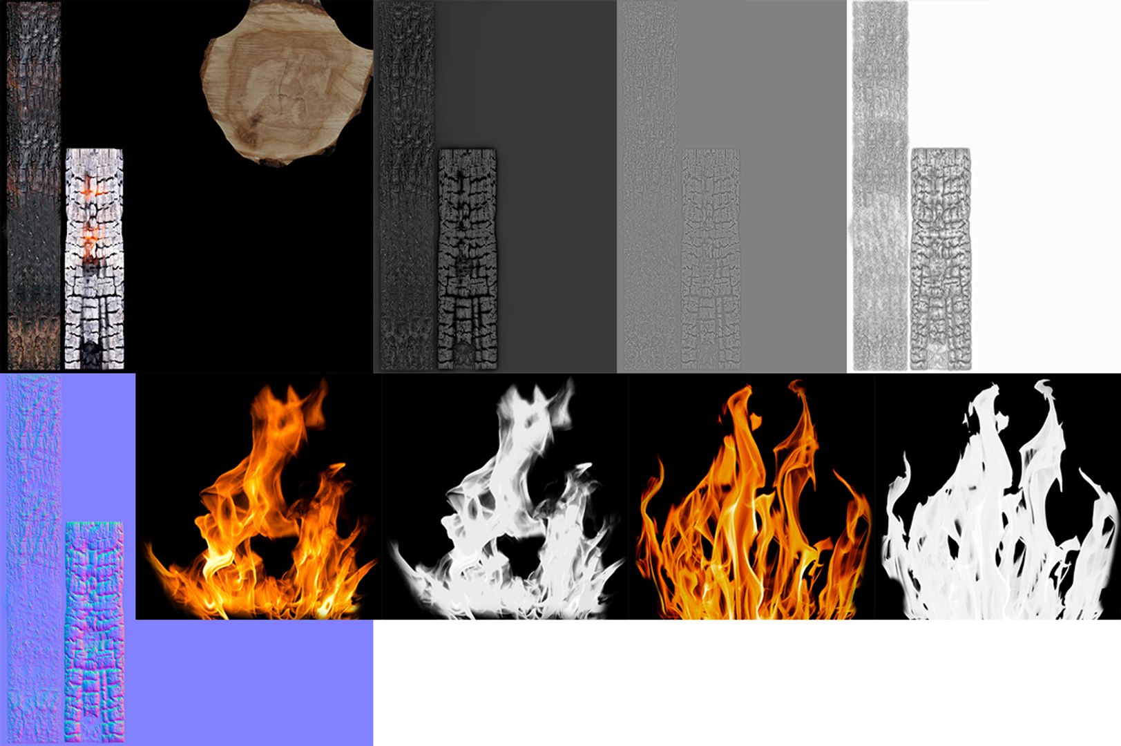 3D Burning Tree Forest Model - TurboSquid 1217905