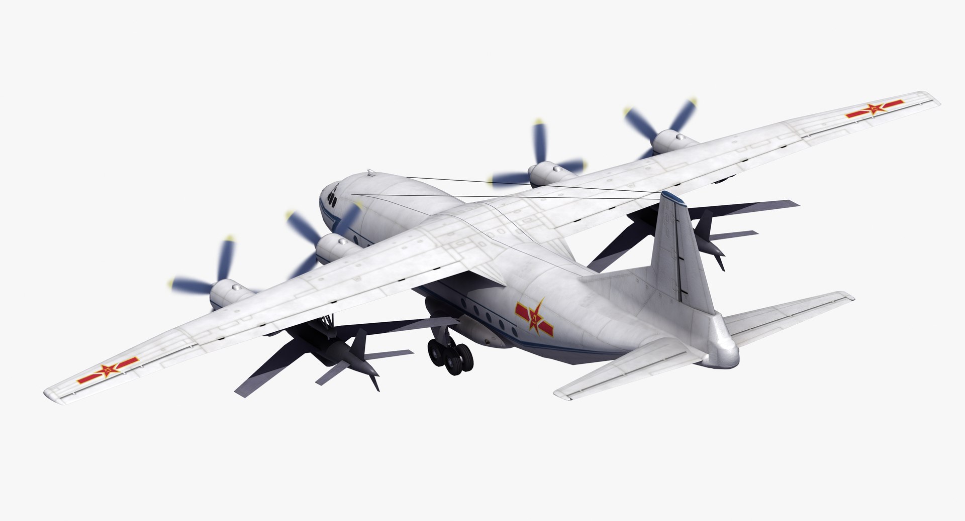 Shaanxi y-8e cub carrier 3D model - TurboSquid 1199978
