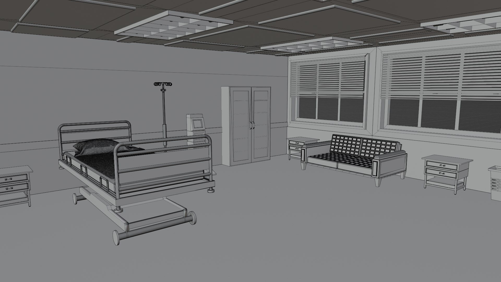 3D Hospital interior model - TurboSquid 2164719