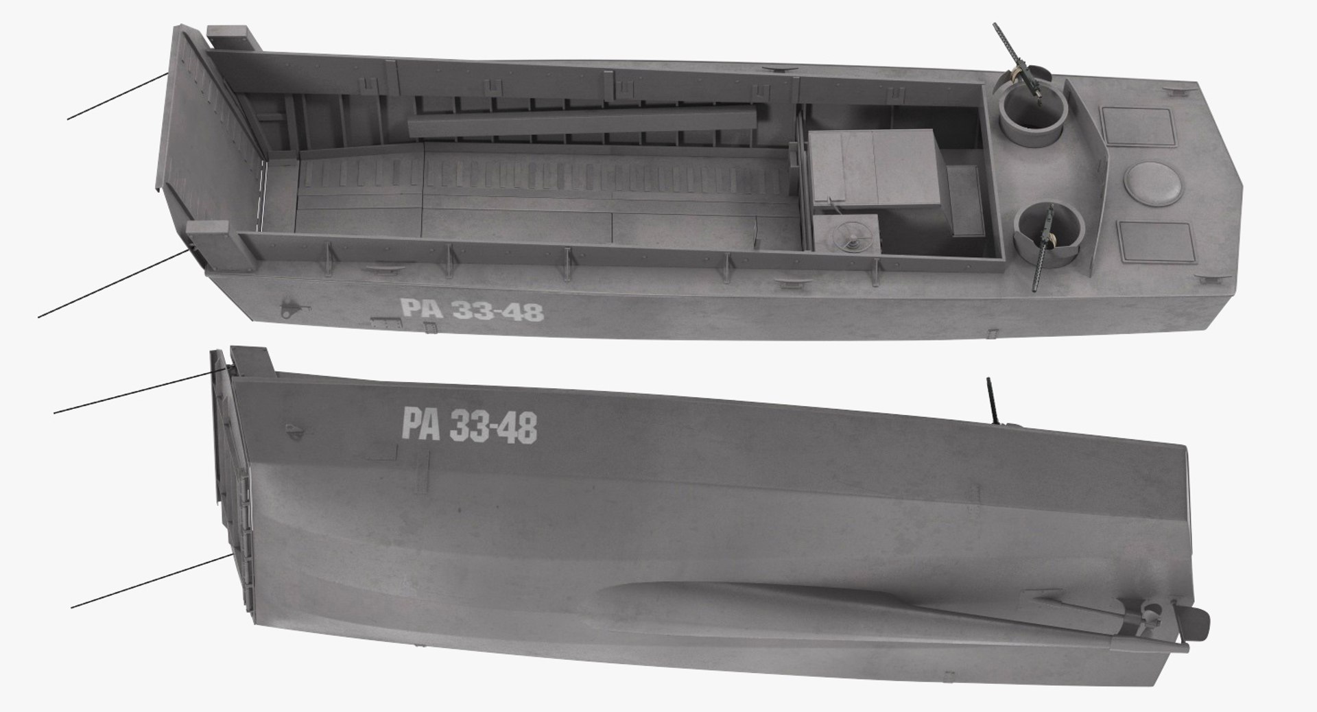 3D Landing Craft Higgins Boat - TurboSquid 1318195