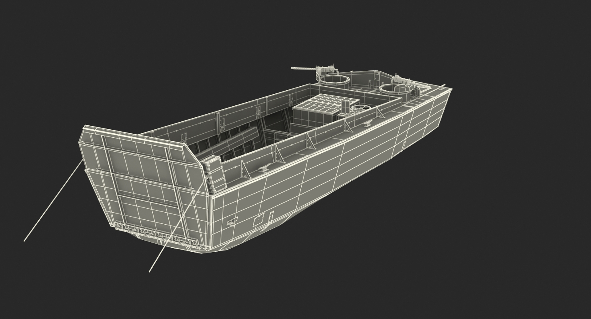 3D Landing Craft Higgins Boat - TurboSquid 1318195