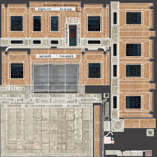 Warehouse Low Poly model - TurboSquid 1967067