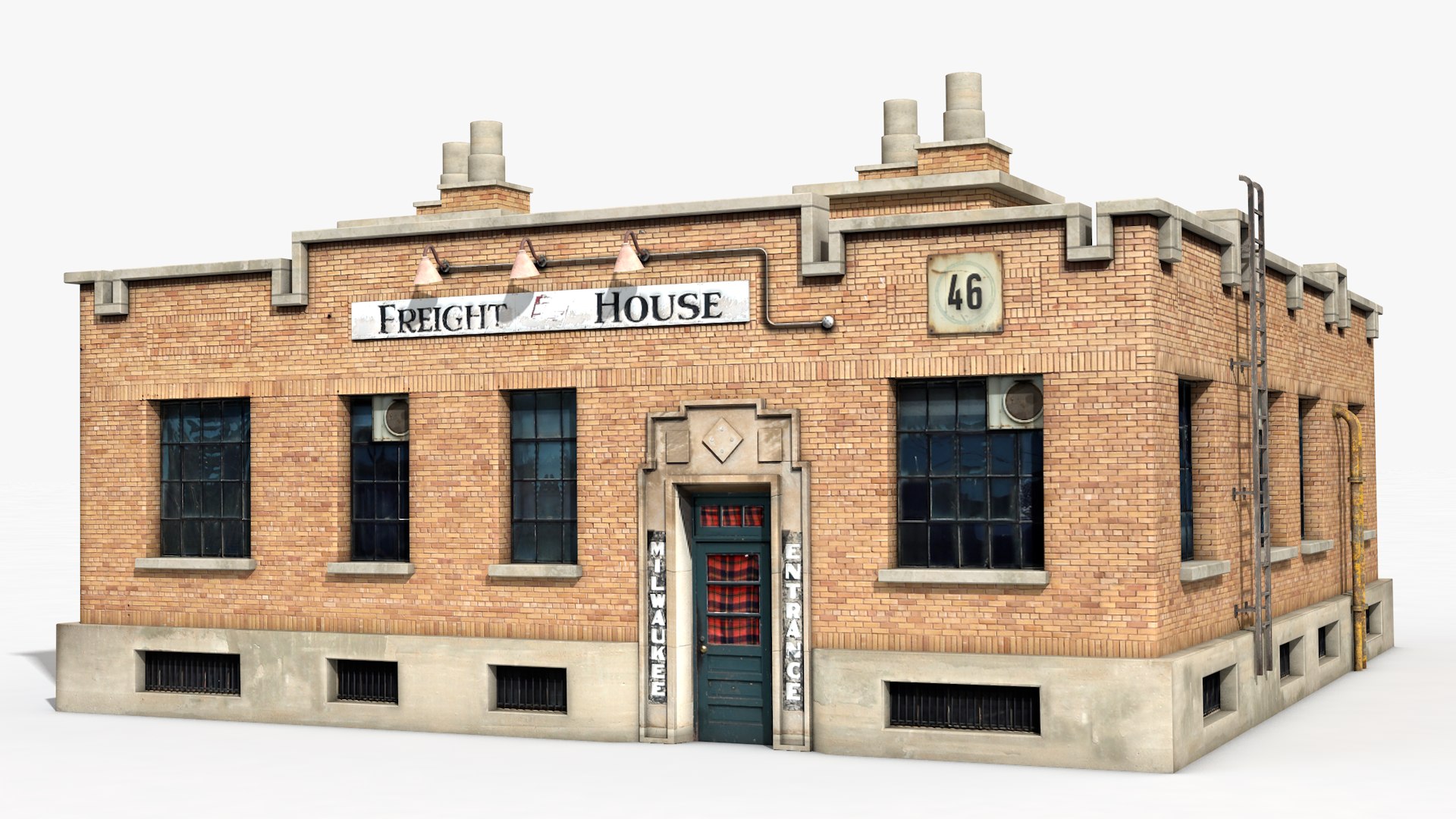 Warehouse Low Poly Model - TurboSquid 1967067