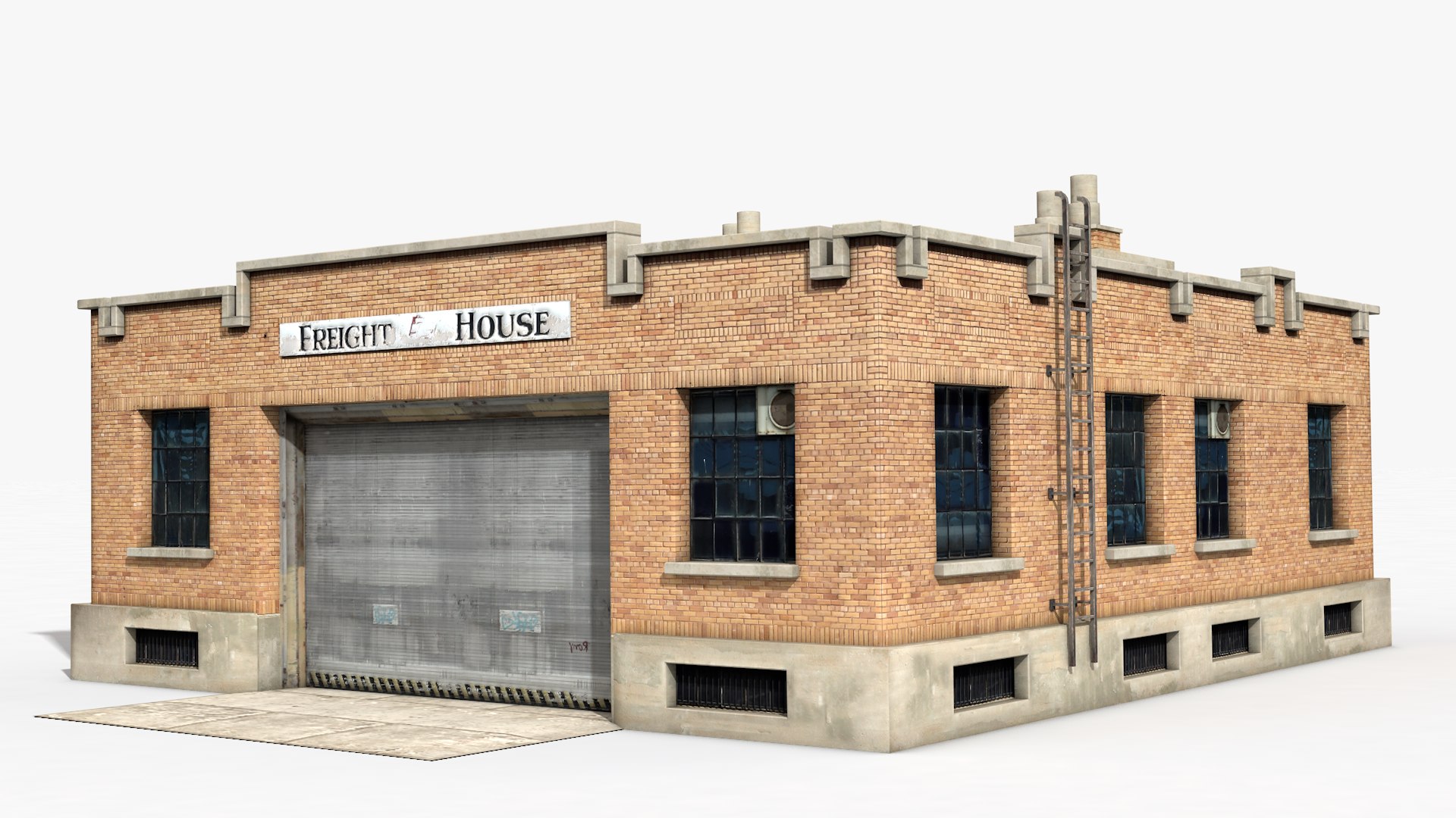 Warehouse Low Poly Model - TurboSquid 1967067