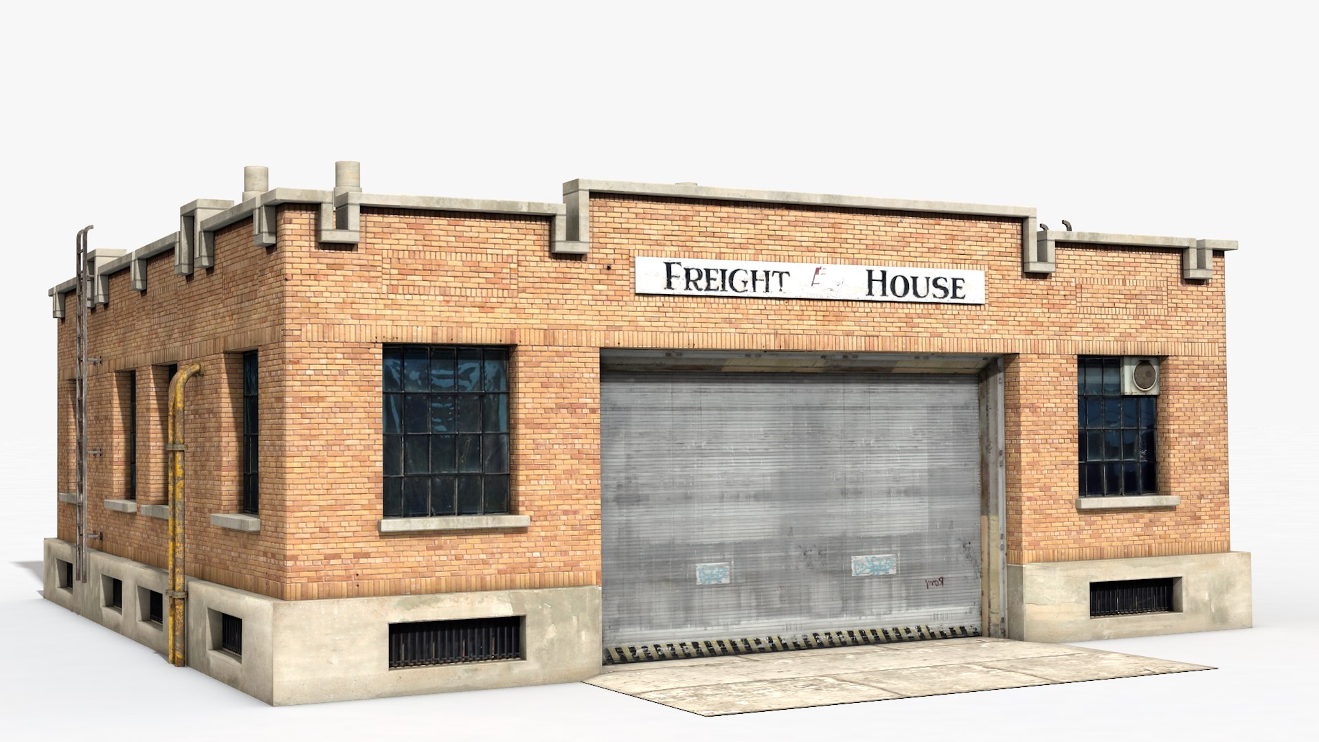 Warehouse Low Poly Model - TurboSquid 1967067