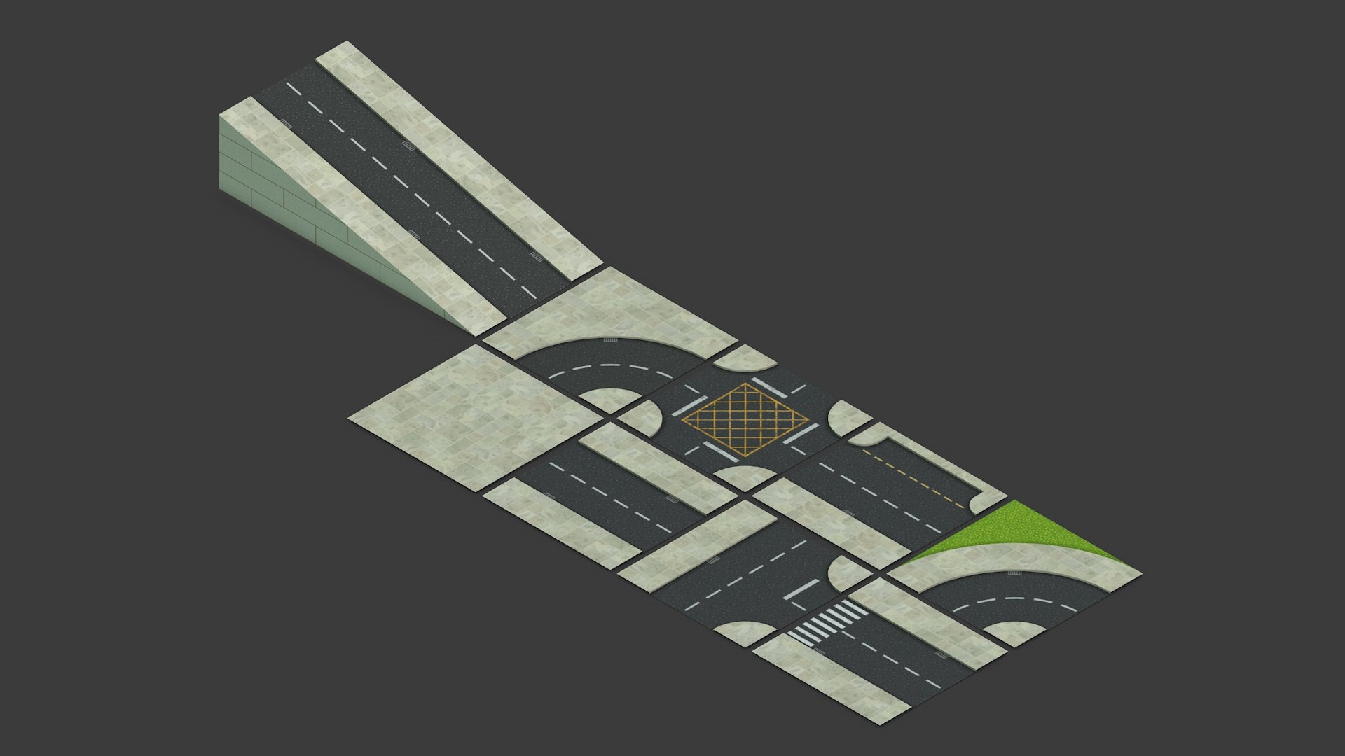 3D Road Build Games Model - TurboSquid 1357805