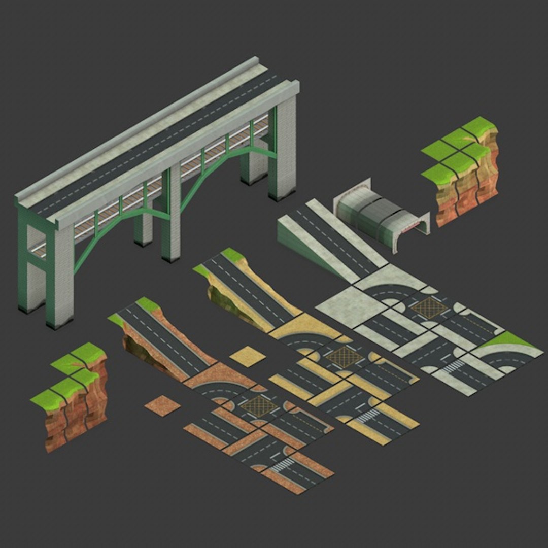 3D Road Build Games Model - TurboSquid 1357805