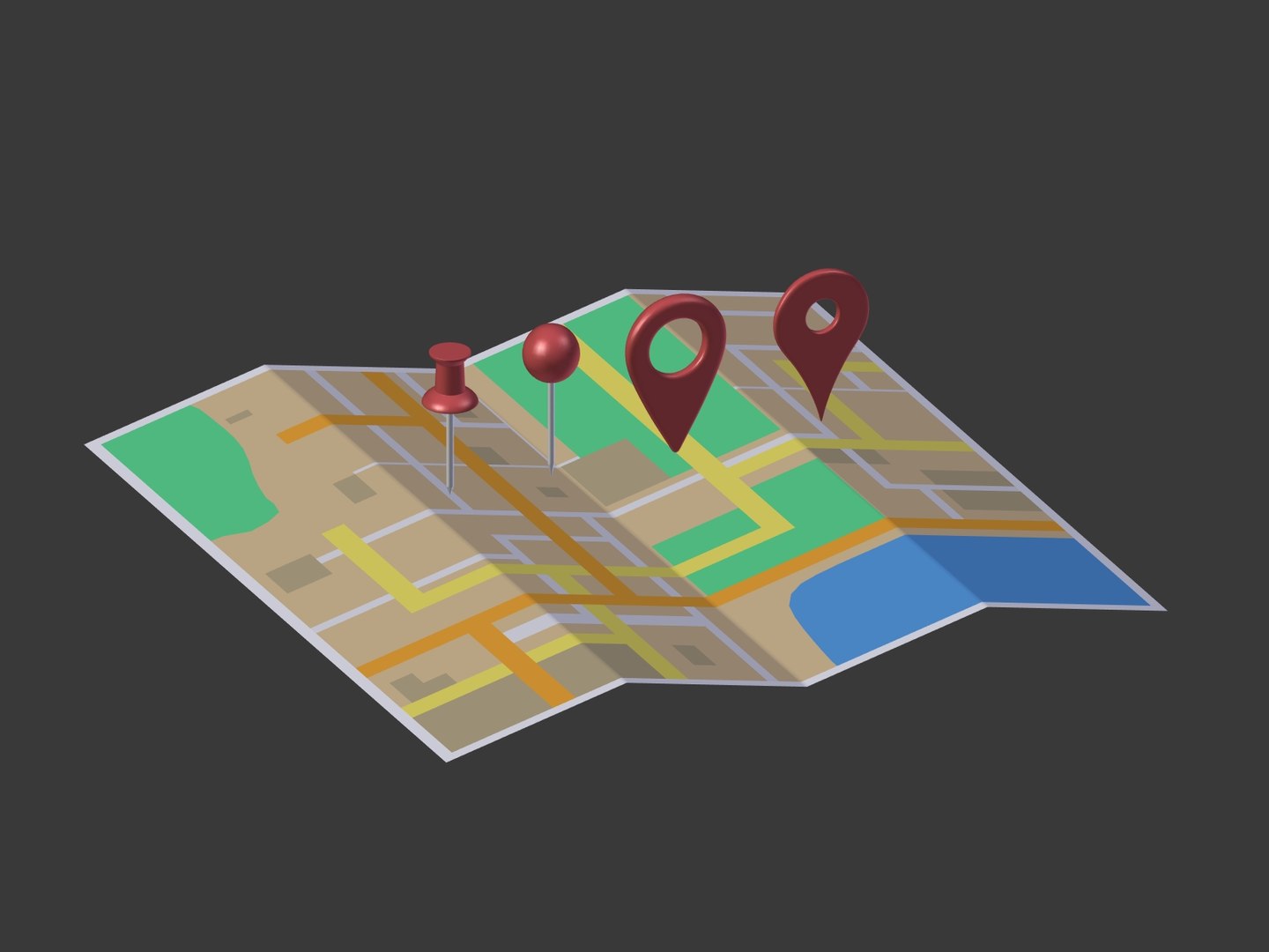 3D Model Direction Symbol - TurboSquid 1461832