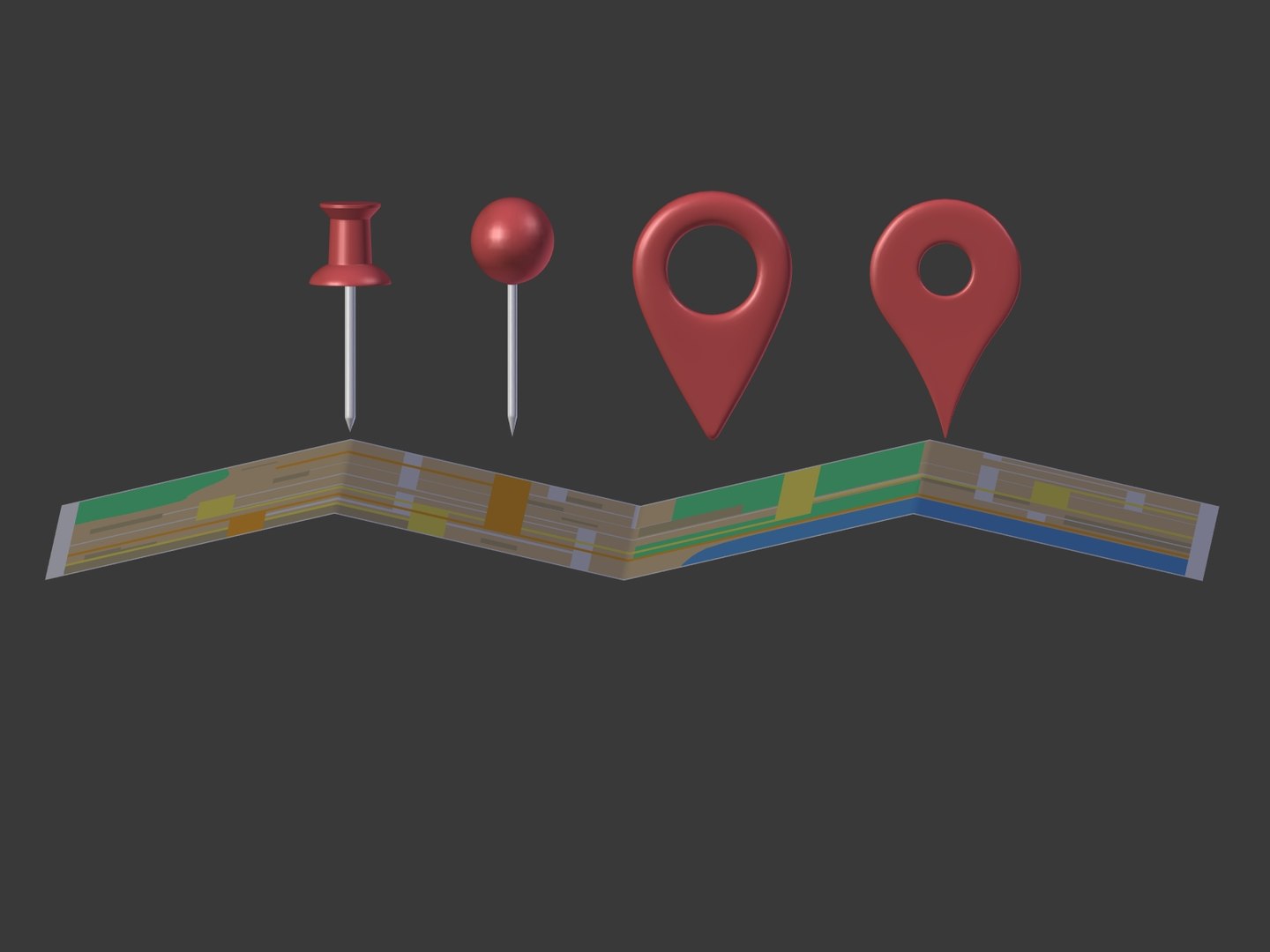 3D Model Direction Symbol - TurboSquid 1461832