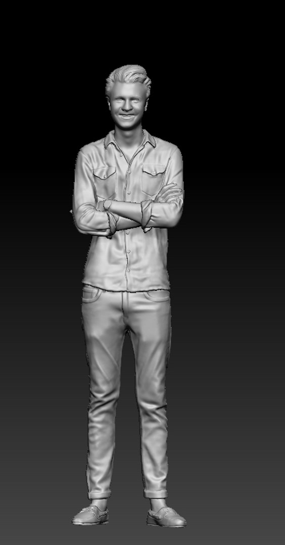 Young Boy Folding Arms 3D Model - TurboSquid 1280522
