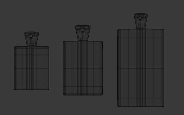 chopping board 5 set 3d 3ds