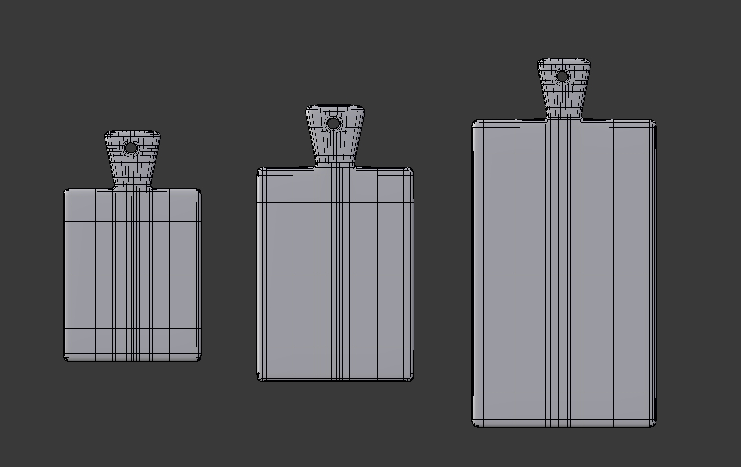 chopping board 5 set 3d 3ds